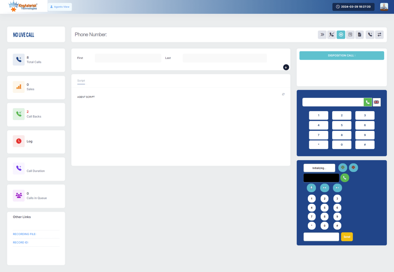 White Label VICIdial Agent Theme | Sleek Custom GUI Skins