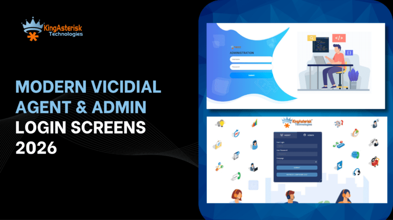Custom VICIdial Agent & Admin Login UI Screens (2026)