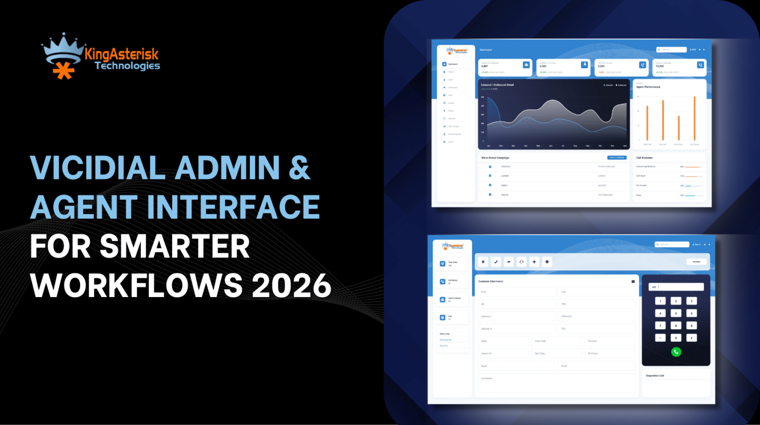 VICIdial Admin & Agent Interface for Faster Workflows